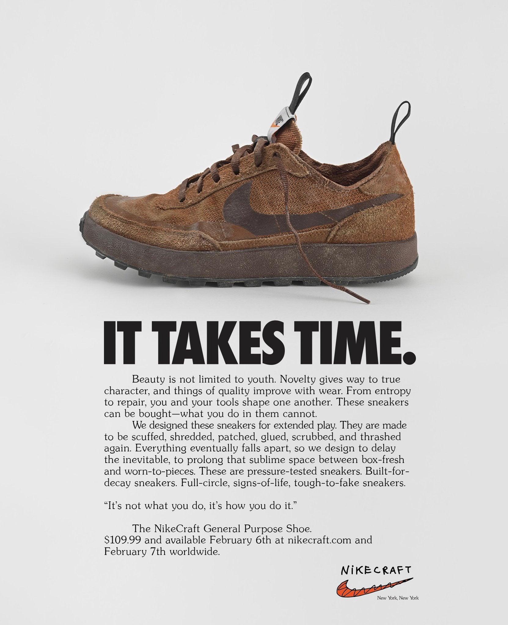 Tom Sachs x NikeCraft General Purpose Shoe "Field Brown ...